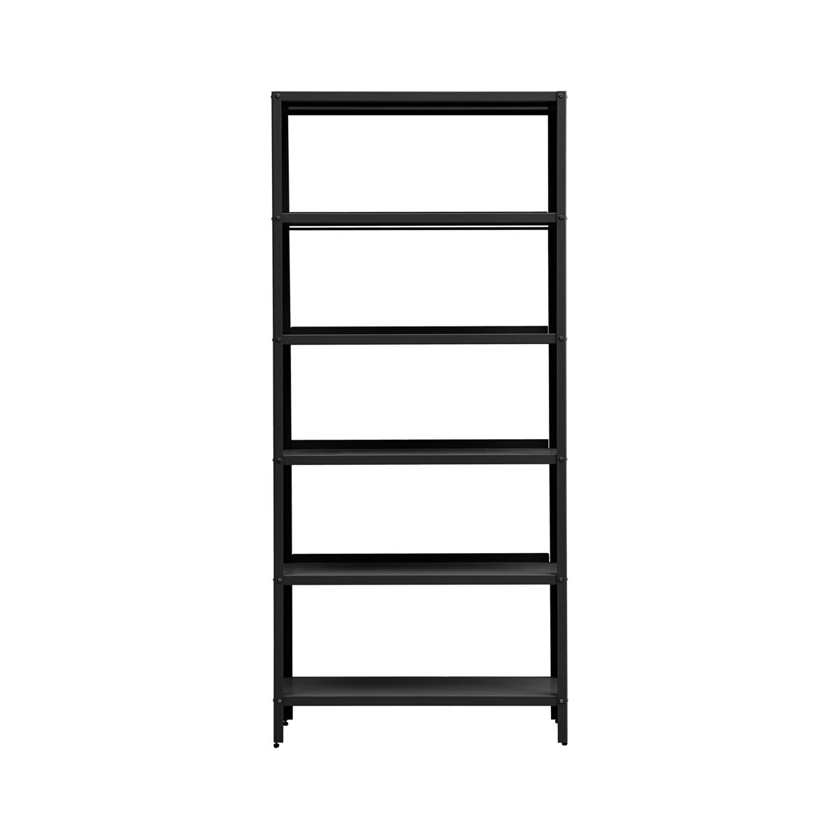 Tall Black Steel Rack | Design Vintage | Black Shelving Unit