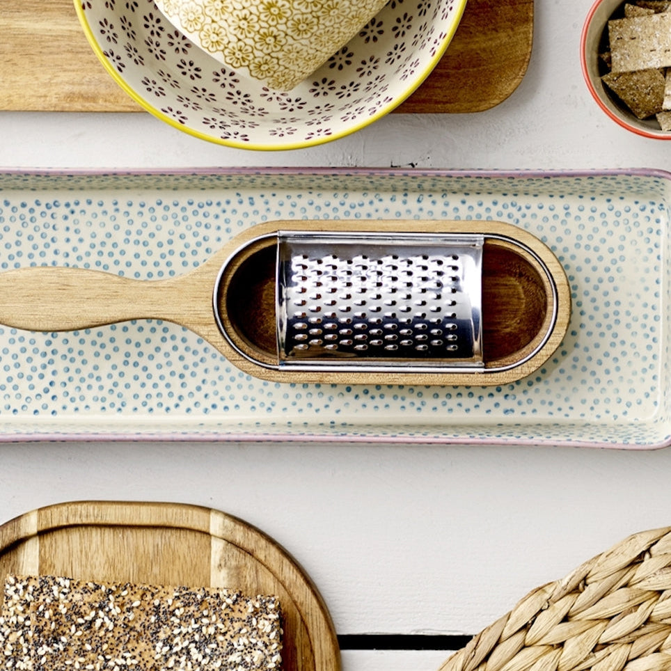 Acacia Wood Grater | Design Vintage | Hand Grater With Wooden Handle