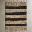 Black Striped Rug | Design Vintage | Jute Rug | Scandi Rug
