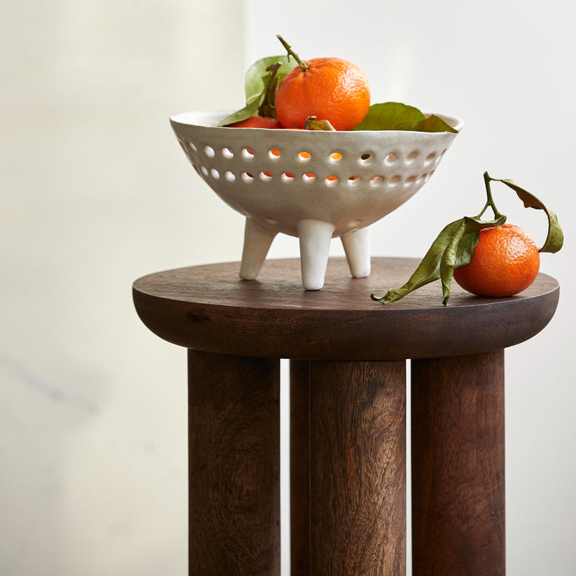 Norres Side Table | Design Vintage | Round Column Wooden Table