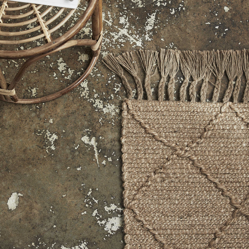 Braided Jute Rug | Design Vintage | Textured Natural Rug | Small Rug