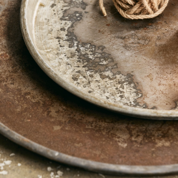 Antique Iron Tray | Design Vintage | Decorative Tray | Rustic Tray