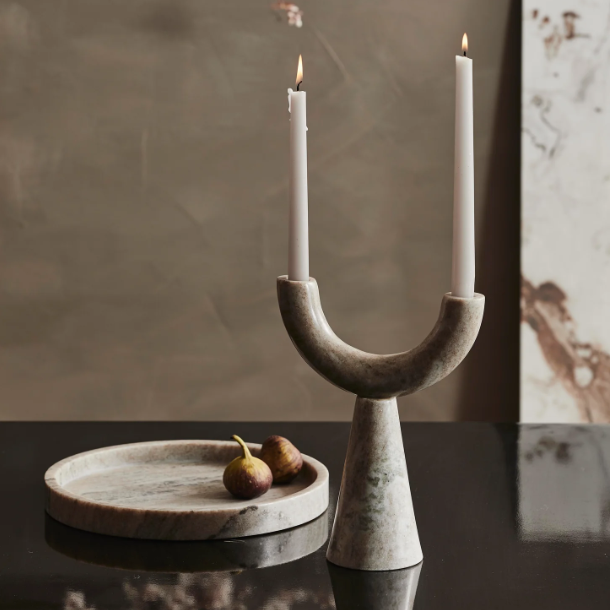 Marble Curve Candlestick | Design Vintage | Sculptural Candlestick