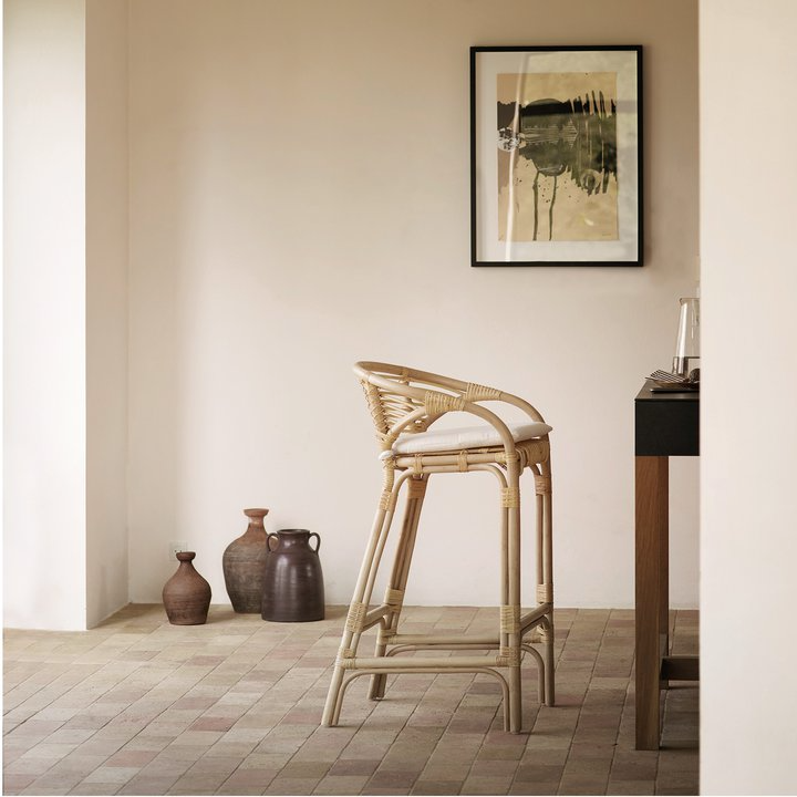 Mandola Rattan Bar Chair | Design Vintage | Breakfast Bar Chair