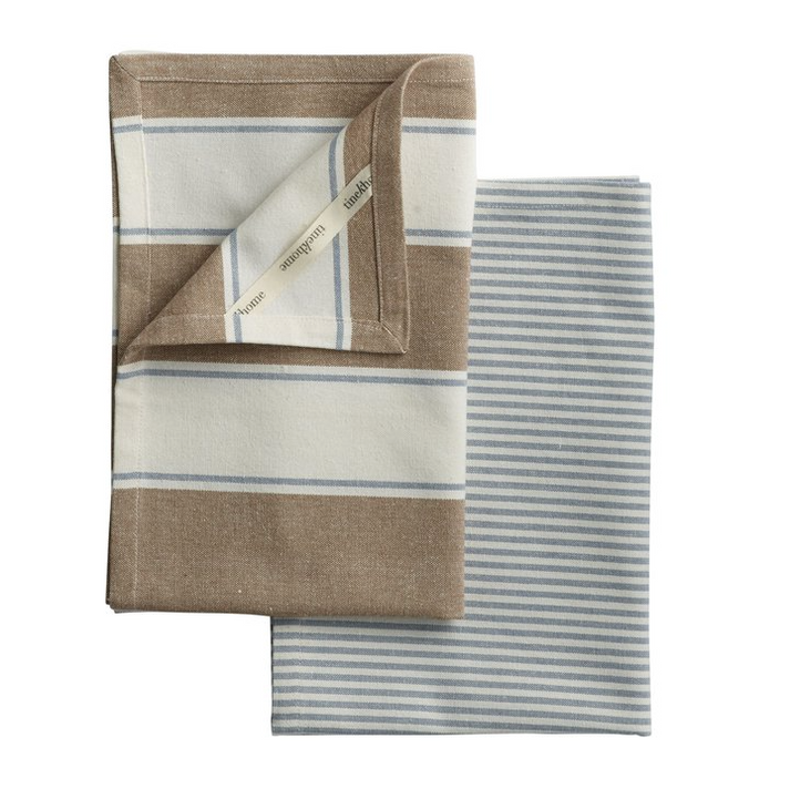 Set of Striped Tea Towels | Design Vintage | Cotton Tea Towels