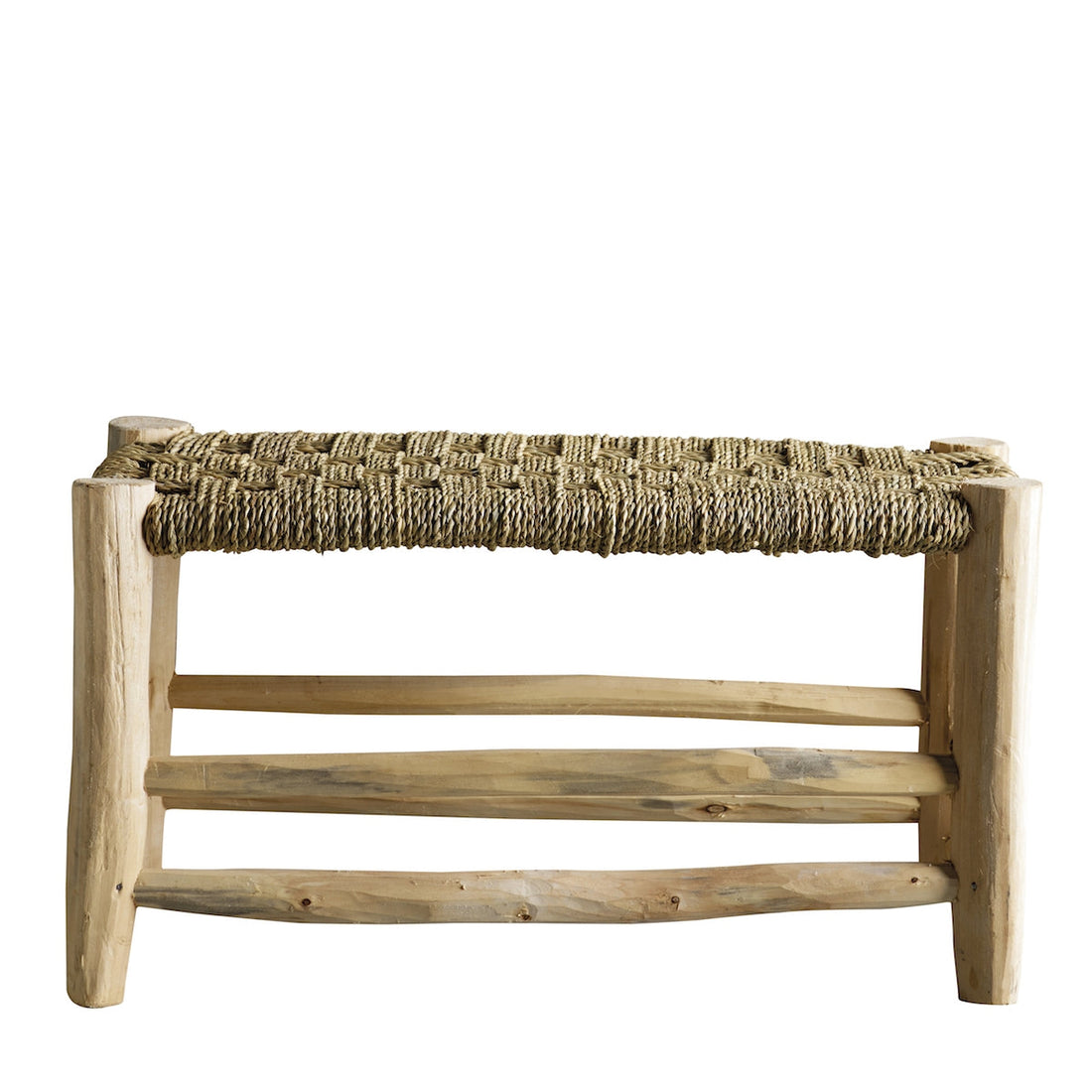 Double Moroccan Stool | Design Vintage | Short Wooden Stool