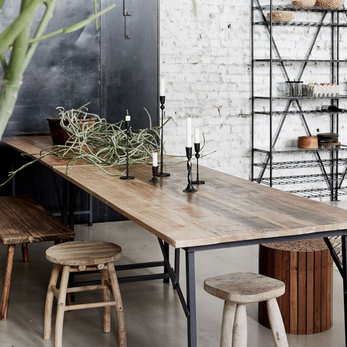 Folding Mango Dining Table | Design Vintage | Wooden Dining Table
