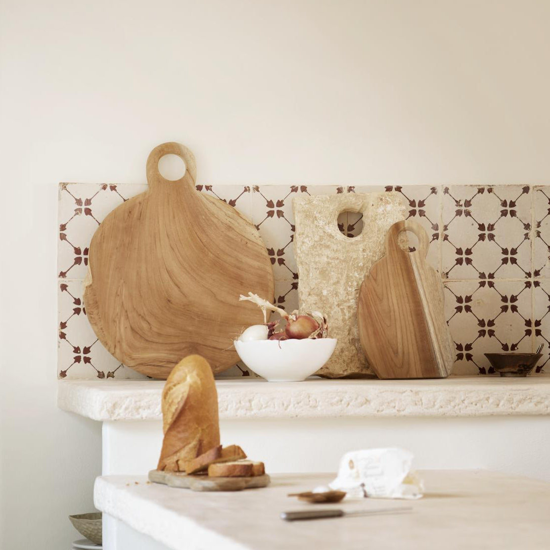 Citra Round Teak Board | Design Vintage | Wooden Chopping Board