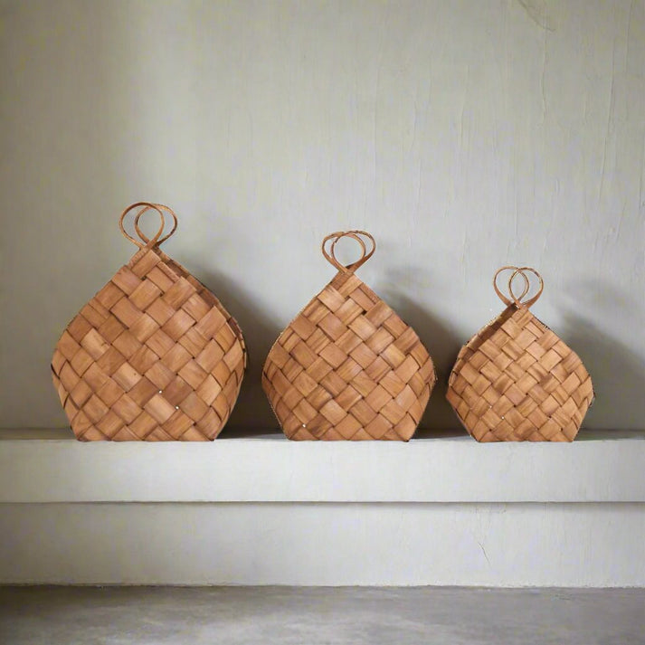 Conical Baskets | Design Vintage | Storage Baskets with Handles